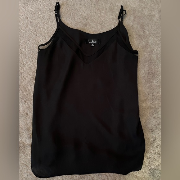 Lulus | Tops | Lulus Black Tank Blouse | Poshmark